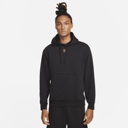 NikeCourt Tennis-Hoodie aus Fleece für Herren - Schwarz