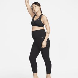 Nike Zenvy (M) 7/8-Leggings mit sanftem Halt, hohem Taillenbund und Taschen für Damen (Umstandskleidung) - Schwarz