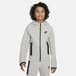 Nike Sportswear Tech Fleece Kapuzenjacke für ältere Kinder (Jungen) - Grau