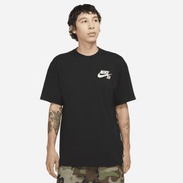Nike SB Skateboard-T-Shirt mit Logo - Schwarz