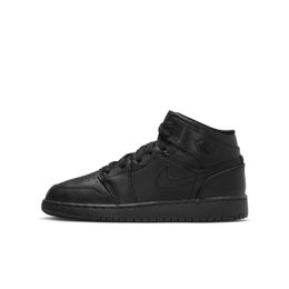 Jordan 1 Mid Schuh für ältere Kinder - Schwarz