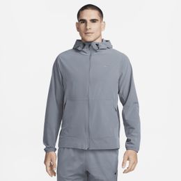 Nike Unlimited vielseitige, wasserabweisende Jacke mit Kapuze für Herren - Grau