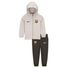 FC Barcelona Strike Nike Dri-FIT Trainingsanzug mit Kapuze für Babys/Kleinkinder - Braun