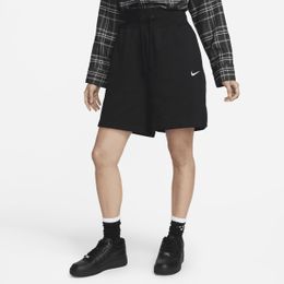 Nike Sportswear Phoenix Fleece Shorts mit lockerer Passform und hohem Taillenbund für Damen - Schwarz