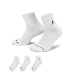 Jordan Knöchelsocken für jeden Tag (3 Paar) - Weiß