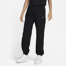 Nike Solo Swoosh Fleece-Hose für Damen - Schwarz