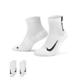 Nike Multiplier Running Knöchelsocken (2 Paar) - Weiß