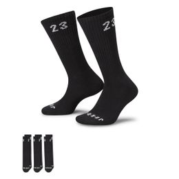 Jordan Essentials Crew-Socken (3 Paar) - Schwarz