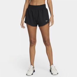 Nike One Dri-FIT-Shorts mit mittelhohem Bund und Futter für Damen (ca. 7,5 cm) - Schwarz