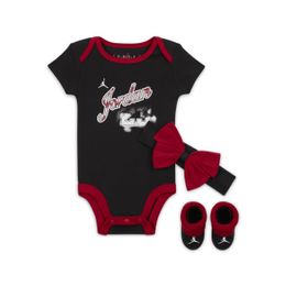 Jordan Sky Rookie 3-Piece Boxed Set dreiteiliges Set für Babys (3–6 M) - Schwarz