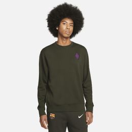 Nike FC Barcelona French-Terry-Sweatshirt mit Grafik für Herren - Grün