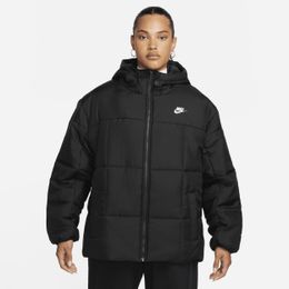 Nike Sportswear Essential Therma-FIT Puffer-Jacke für Damen (Übergröße) - Schwarz