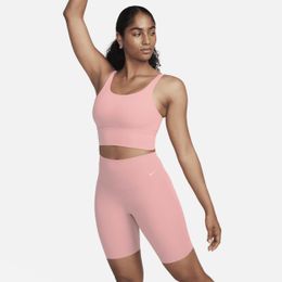 Nike Zenvy Biker-Shorts mit sanftem Halt und hohem Taillenbund für Damen (ca. 20 cm) - Pink