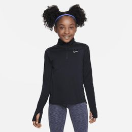 Nike Dri-FIT Longsleeve mit Halbreißverschluss für ältere Kinder (Mädchen) - Schwarz