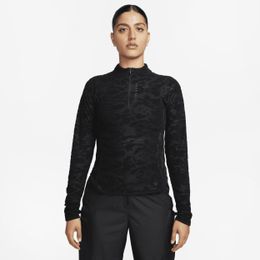 Nike Trail Dri-FIT Midlayer-Trail-Oberteil mit Viertelreißverschluss für Damen - Schwarz