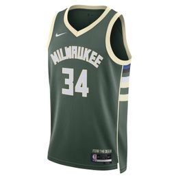 Milwaukee Bucks Icon Edition 2022/23 Nike Dri-FIT NBA Swingman Trikot für Herren - Grün