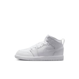 Jordan 1 Mid Schuh für jüngere Kinder - Weiß