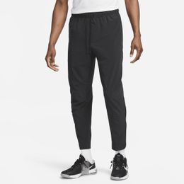 Nike Unlimited vielseitige Dri-FIT Hose mit Reißverschluss am Bündchen für Herren - Schwarz