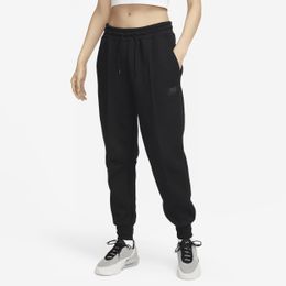 Nike Sportswear Tech Fleece Jogginghose mit mittelhohem Bund für Damen - Schwarz