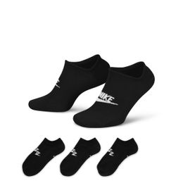 Nike Sportswear Everyday Essential No-Show-Socken (3 Paar) - Schwarz