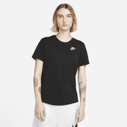 Nike Sportswear Club Essentials Damen-T-Shirt - Schwarz