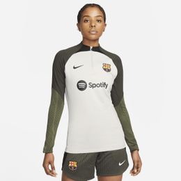 FC Barcelona Strike Nike Dri-FIT Fußball-Drill-Oberteil für Damen - Braun