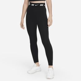 Nike Sportswear Club Damen-Leggings mit hohem Bund - Schwarz