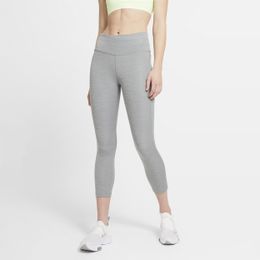 Nike Fast 3/4-Lauf-Leggings mit mittelhohem Bund für Damen - Grau