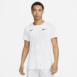 Rafa Nike Dri-FIT ADV Kurzarm-Tennisoberteil für Herren - Weiß