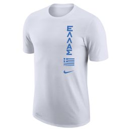 Griechenland Nike Dri-FIT Basketball-T-Shirt für Herren - Weiß