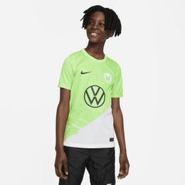 VfL Wolfsburg 2023/24 Stadium Home Nike Dri-FIT Fußballtrikot für ältere Kinder - Grün