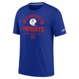 Nike Historic (NFL Patriots) Tri-Blend-T-Shirt für Herren - Blau