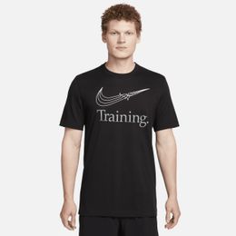 Nike Dri-FIT Herren-Trainings-T-Shirt - Schwarz