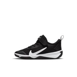 Nike Omni Multi-Court Schuh für jüngere Kinder - Schwarz