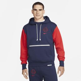 Paris Saint-Germain Standard Issue Nike Fußball-Hoodie für Herren - Blau