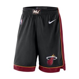 Miami Heat Icon Edition Nike NBA Swingman Shorts für Herren - Schwarz