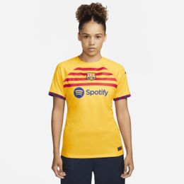 FC Barcelona 2023/24 Stadium Fourth Nike Dri-FIT Fußballtrikot für Damen - Gelb