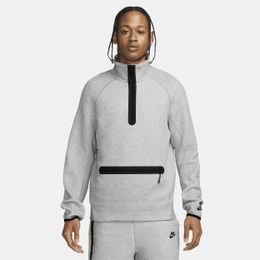 Nike Sportswear Tech Fleece Herren-Sweatshirt mit Halbreißverschluss - Grau