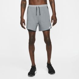 Nike Stride Dri-FIT Hybrid-Laufshorts für Herren (ca. 12,5 cm) - Grau