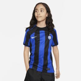 Inter Mailand 2022/23 Stadium Home Nike Dri-FIT Fußballtrikot für ältere Kinder - Blau