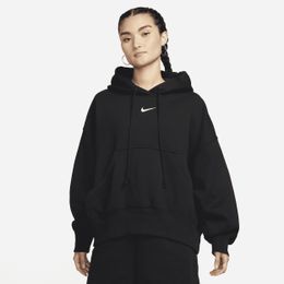 Nike Sportswear Phoenix Fleece überextragroßer Hoodie für Damen - Schwarz