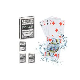 Relaxdays Spiel, Wasserfeste Spielkarten 4 Decks