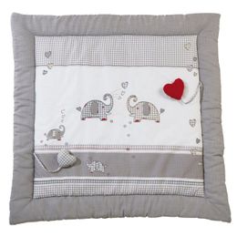 Babydecke Krabbeldecke Roba JUMBO TWINS GRAU (LBH 100x100x4 cm) LBH 100x100x4