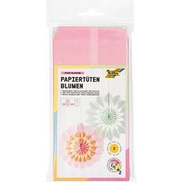 Folia Papiertüten für Dekoblumen Sweet Blossom rosa/mint