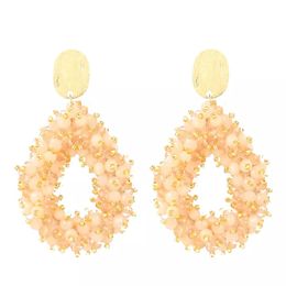 LOTT.gioielli Ohrringe - CE GB Drop L Double Stones Mixed Peach *00000 #50 - in - Ohrringe für Damen
