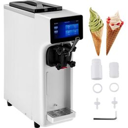 Vevor - Eiscrememaschine, 10-20 L/St. Produktion, Kommerzielle Softeismaschine mit Kompressor 430 w, 1000 w Speiseeisbereiter LCD-Bildschirm