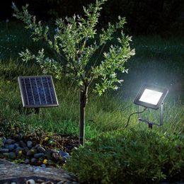Esotec - Solarstrahler kaltweiß Flutlicht Solarleuchte led Garten Deko 102702