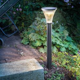 Solar Wegeleuchte Salerno kalt+ warmweiß Gartenleuchte Solarlampe Esotec 102528