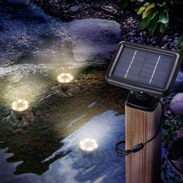 Esotec Solar Unterwasser led Strahler Gartenteich Teichbeleuchtung Solarlampe 102149