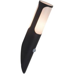 Brilliant - Lampe Gap Außenwandfackel Bewegungsmelder anthrazit 1x A60, E27, 20W, geeignet für Normallampen (nicht enthalten) IP-Schutzart: 44